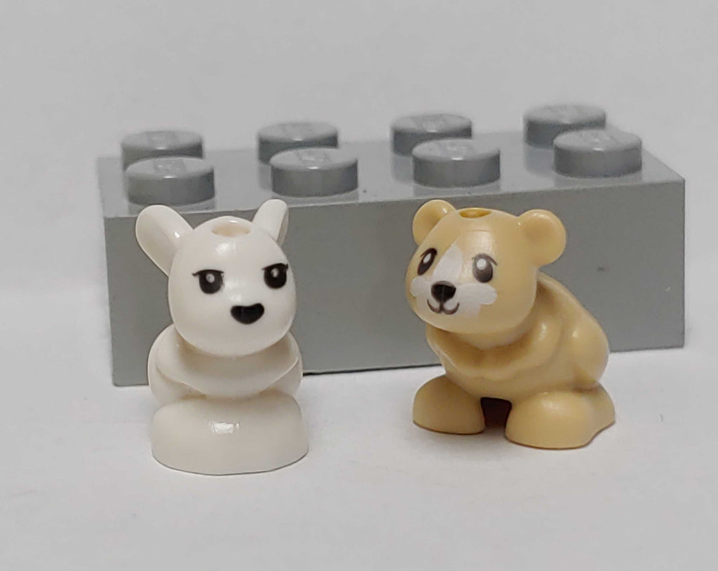 LEGO Minifigure Animals - Bunny, Hamster/Mouse, Friends/Elves - 2 pack ...